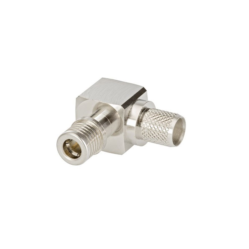 QMA Male Right Angle for CNT-400 braided cable