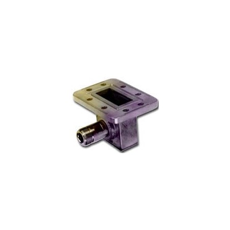 Waveguide to N Female Coax Adapter WR229-CPR229G